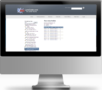 Lane Guide | Search Menu